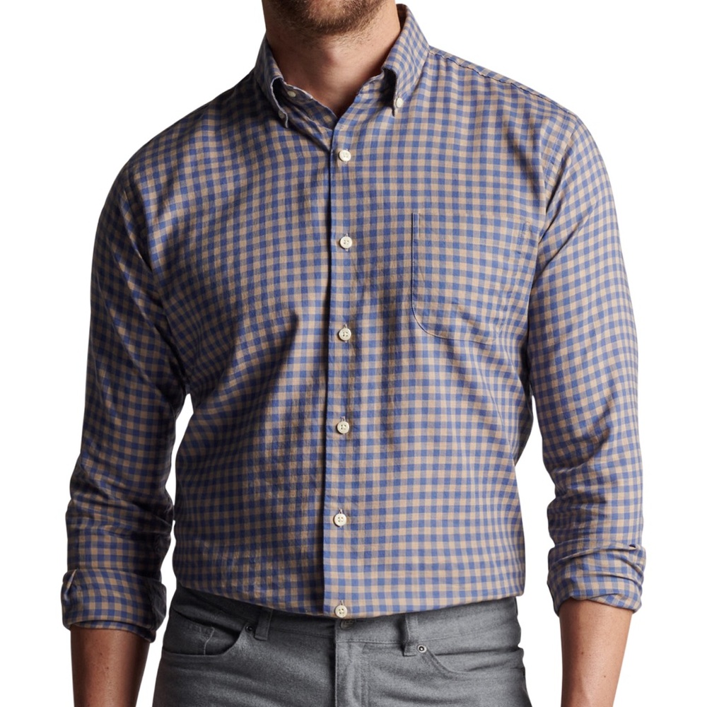 Peter Millar Crown Hamrick Cotton Button Down Sport S… - Gem
